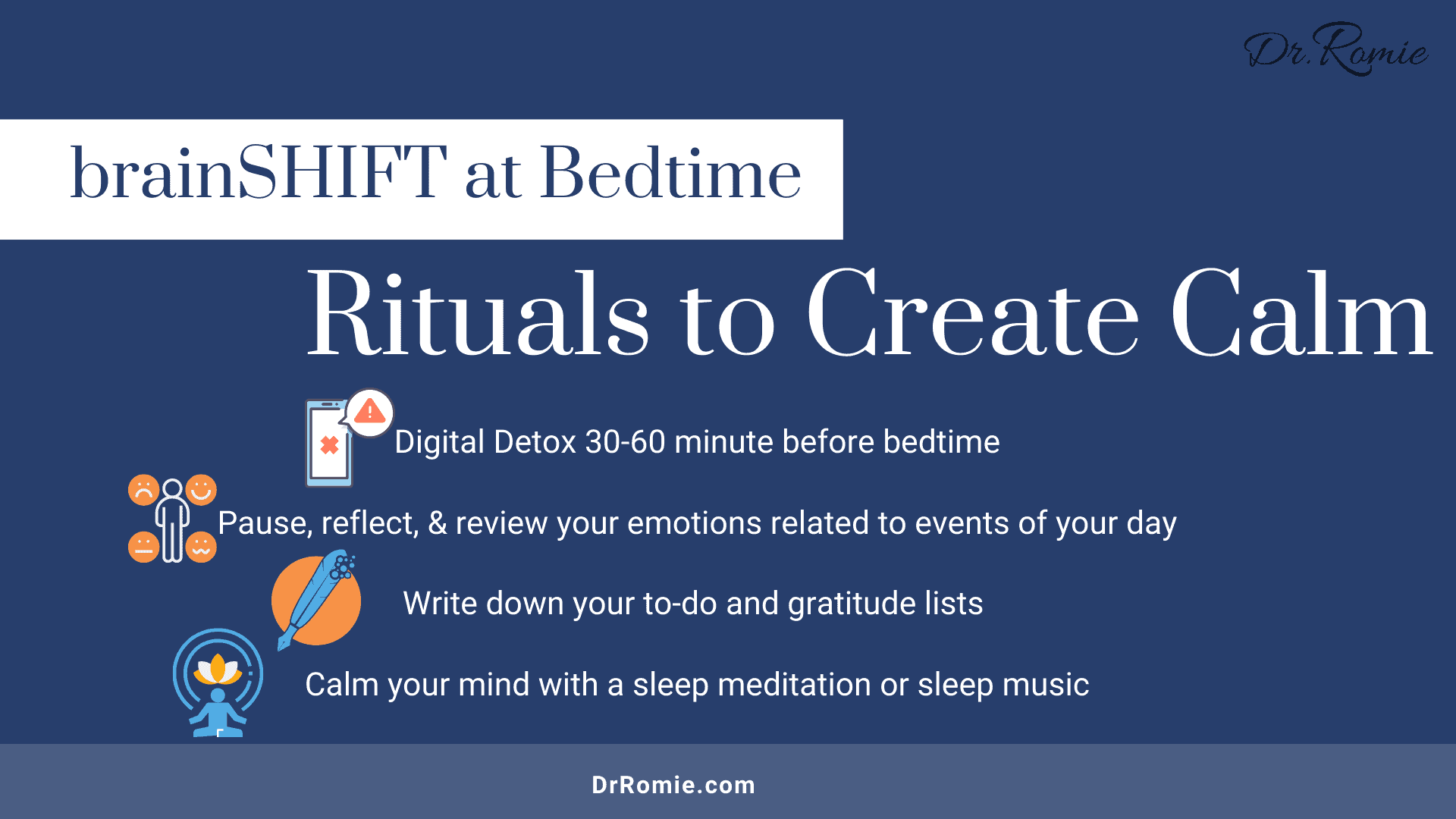 3 Steps to Ease Your Brain Before Bedtime and Sleep Easier